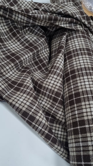 Tartan wool rust Demelza dress – MayaHotenkoDress