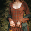 Tartan wool rust Demelza dress – MayaHotenkoDress